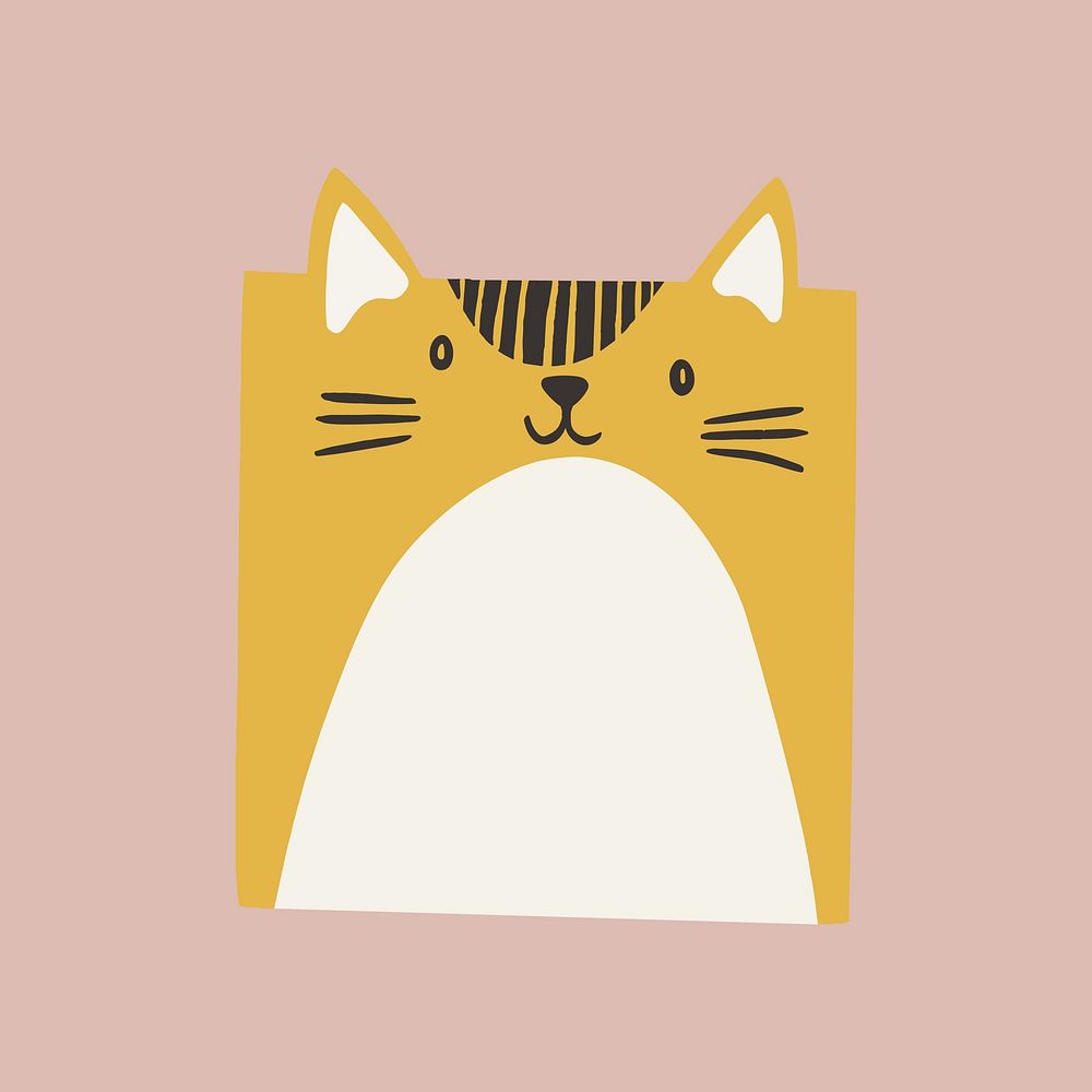 Cute cat sticky notes illustration | Free Photo Illustration - rawpixel