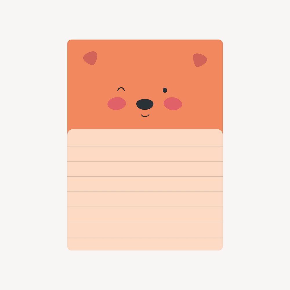 Cute bear sticky notes illustration | Free Photo Illustration - rawpixel