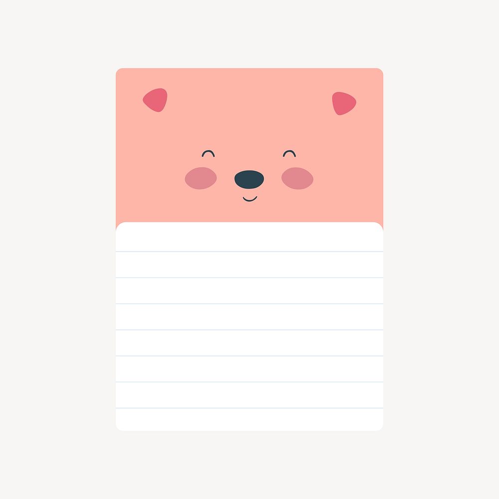 Cute bear sticky notes illustration | Free Photo Illustration - rawpixel
