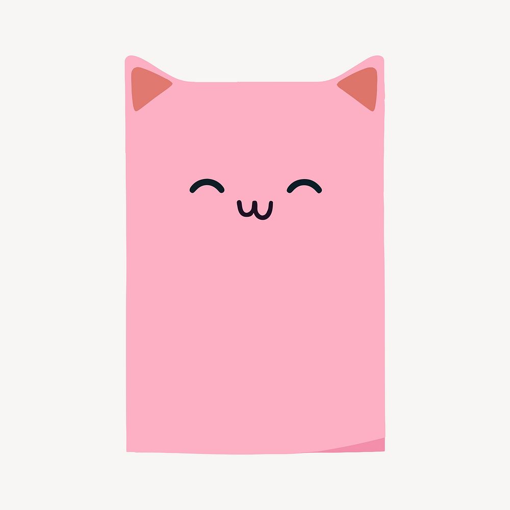 Cute cat sticky notes illustration | Free Photo Illustration - rawpixel