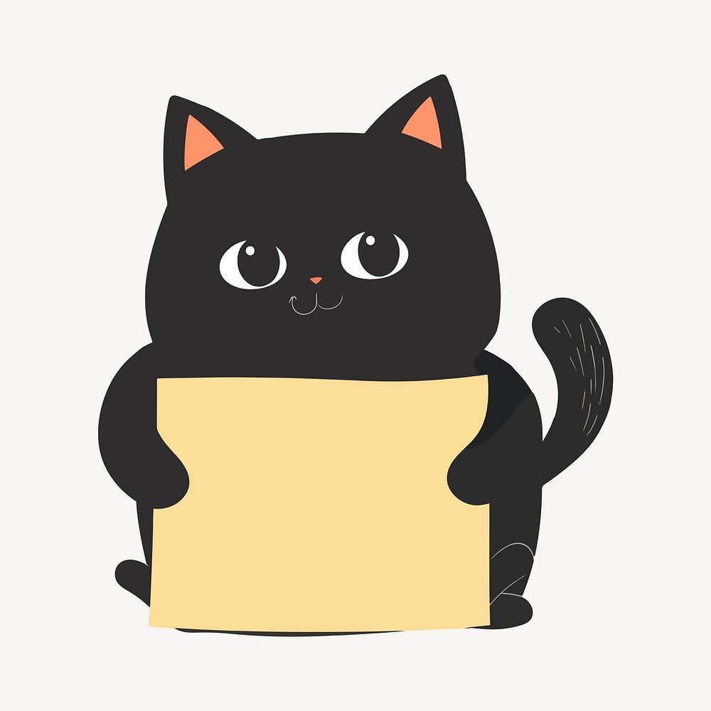 Cute cat paper notes illustration | Free Photo Illustration - rawpixel