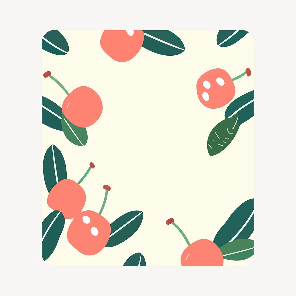 Cute cherry sticky notes illustration | Free Photo Illustration - rawpixel