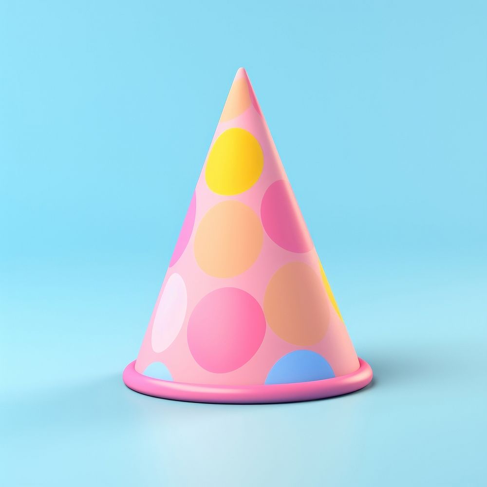 Colorful polka dot party hat | Free Photo Illustration - rawpixel