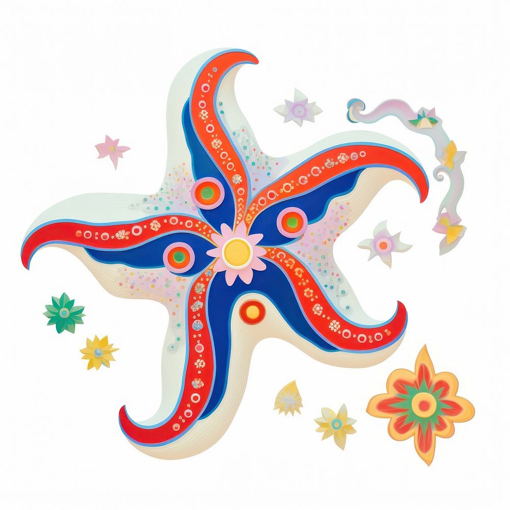 Colorful abstract starfish illustration | Free Photo Illustration ...