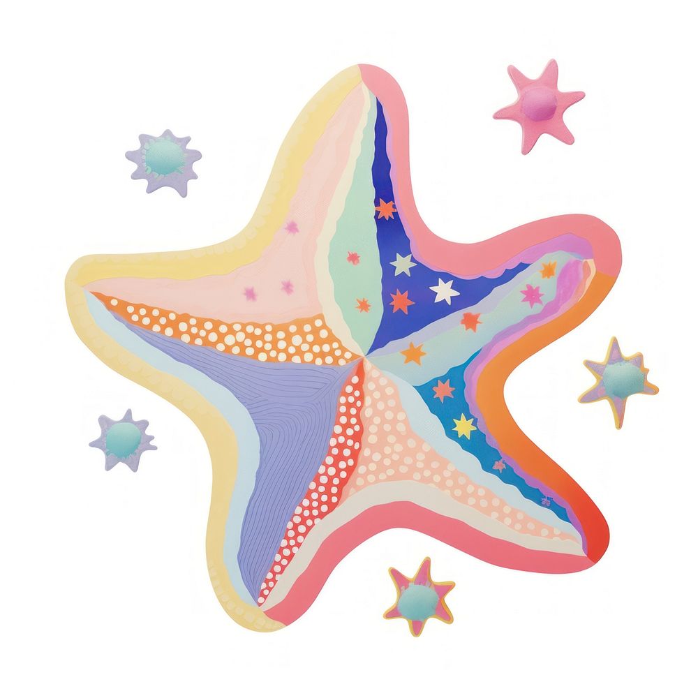 Colorful abstract starfish illustration | Free Photo Illustration ...