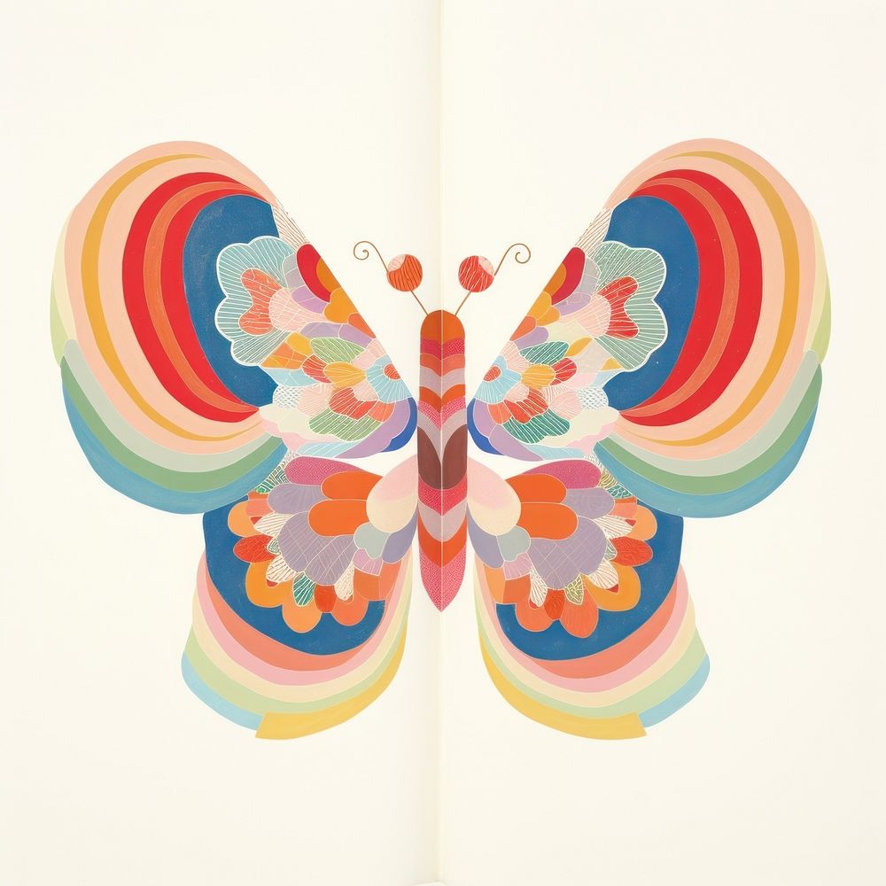 Colorful abstract butterfly illustration | Free Photo Illustration ...