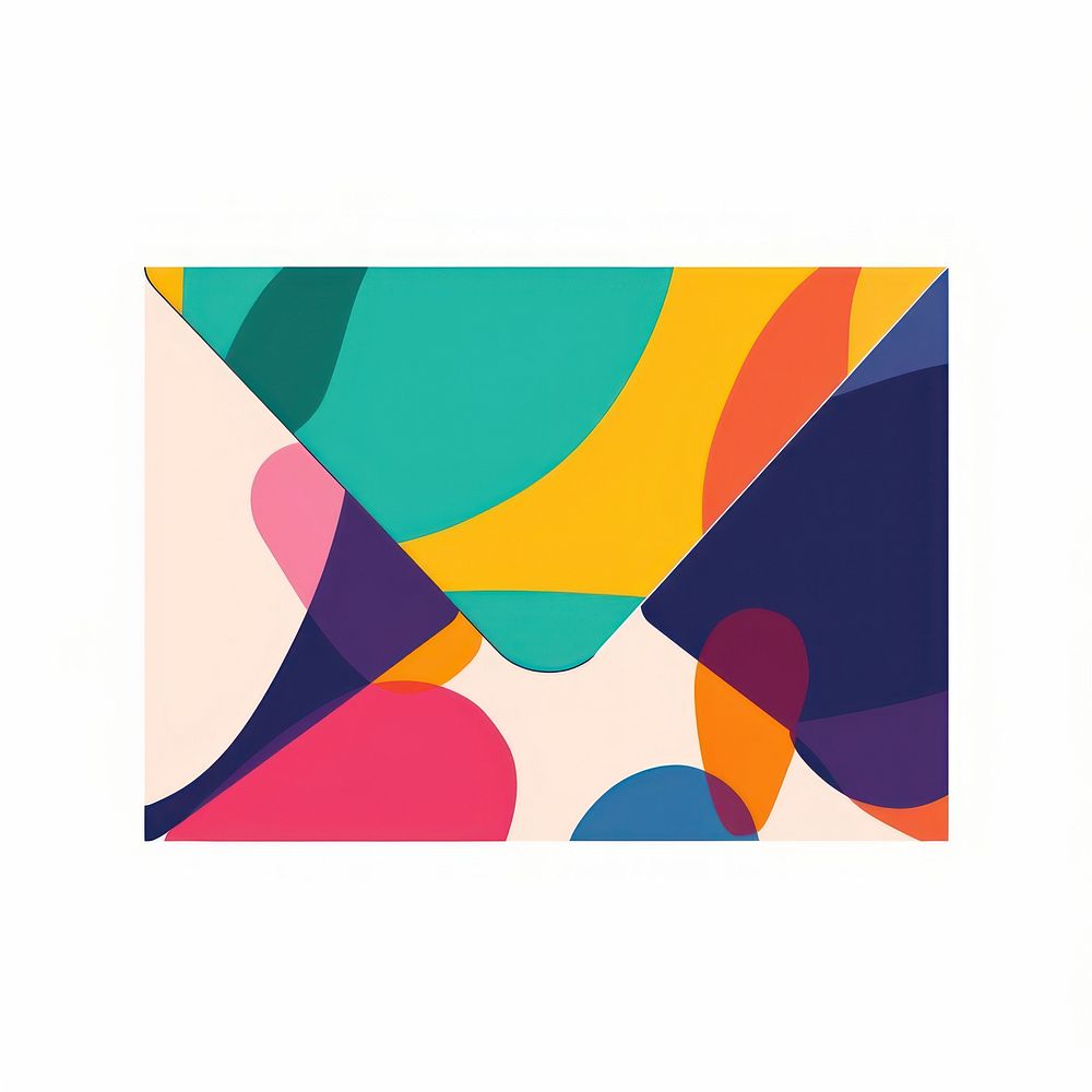 Colorful abstract envelope design | Free Photo Illustration - rawpixel
