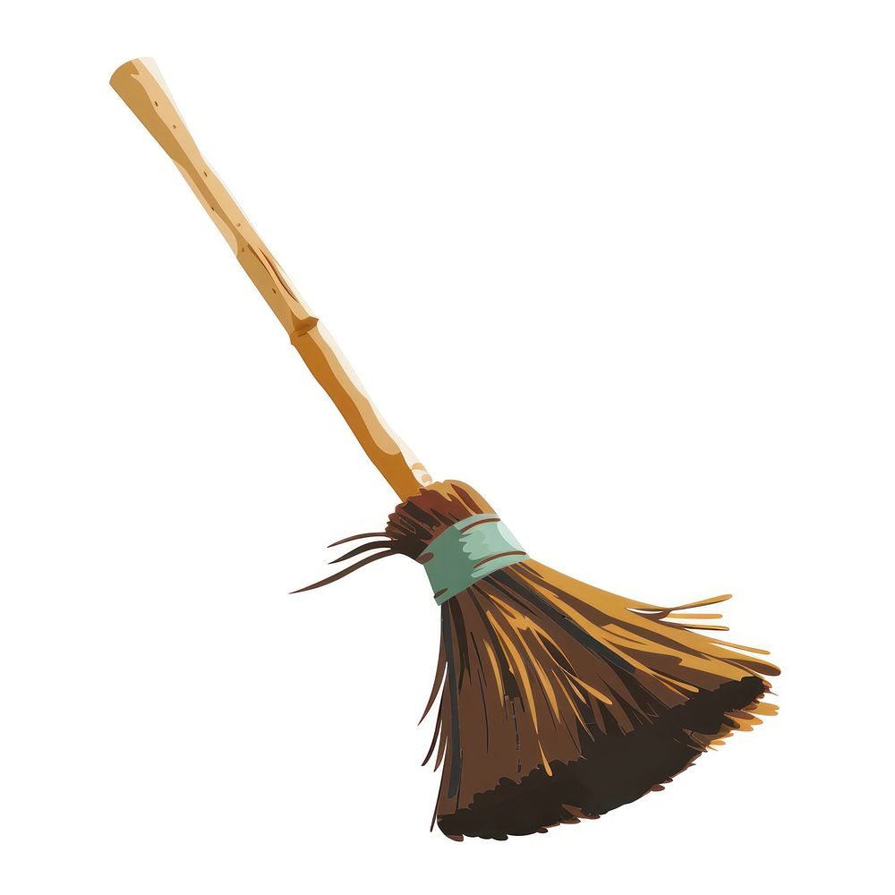 Traditional rustic broom illustration | Free Photo Illustration - rawpixel