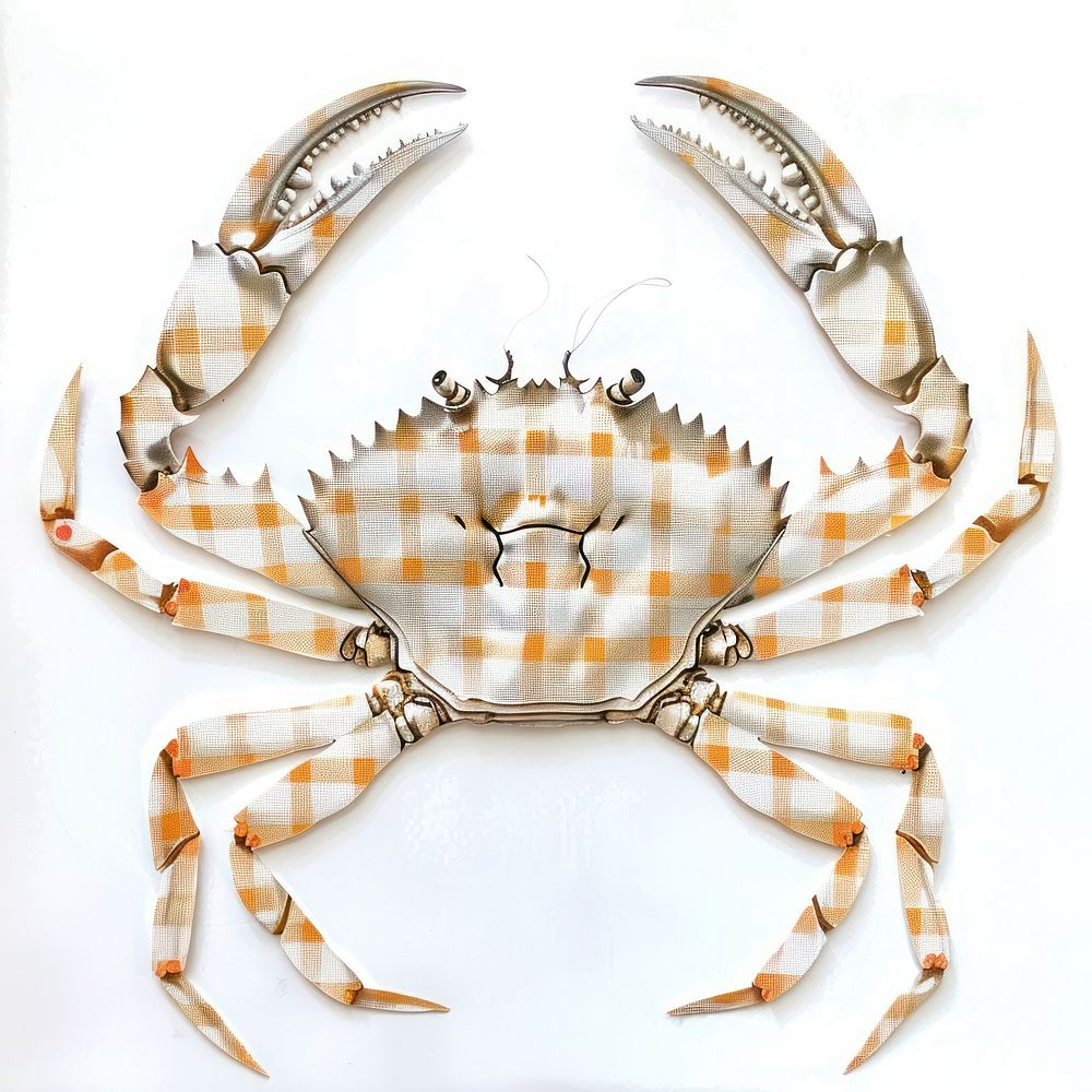 Crab collage cutout invertebrate chandelier | Free Photo Illustration ...