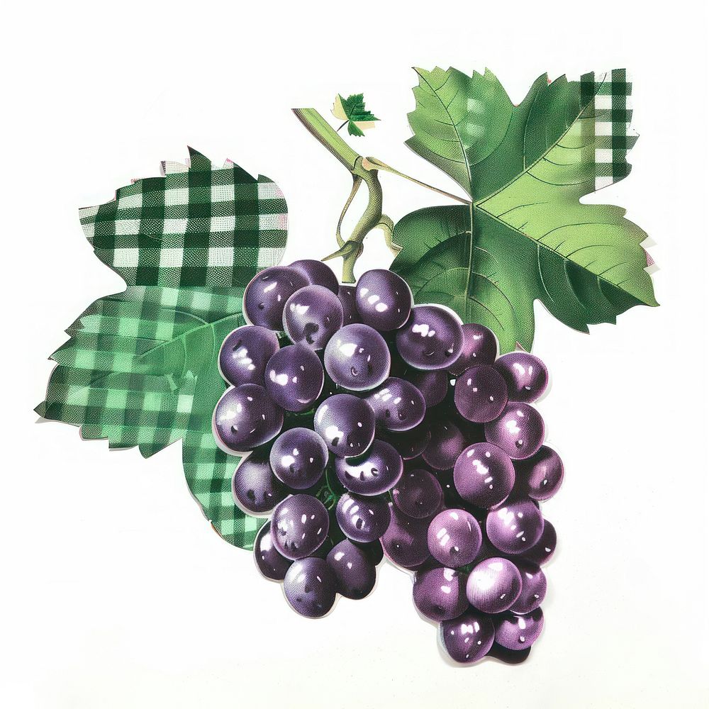 Grape collage cutout grapes produce | Free Photo Illustration - rawpixel