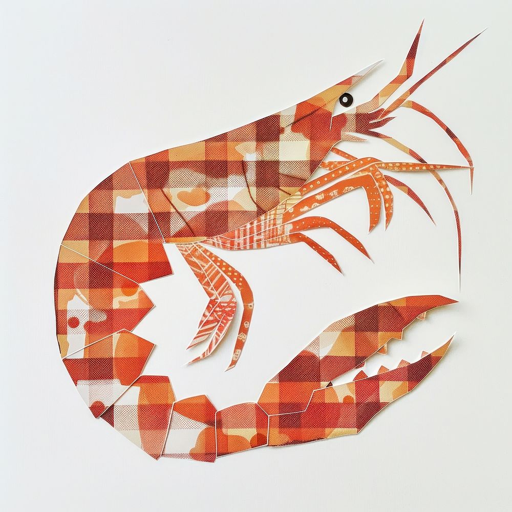 Shrimp collage cutout invertebrate seafood | Free Photo Illustration ...
