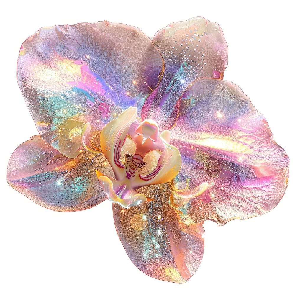 Iridescent orchid flower art | Free Photo - rawpixel