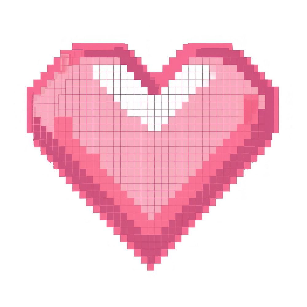 pink pixel heart ammunition weaponry | Free Photo Illustration - rawpixel