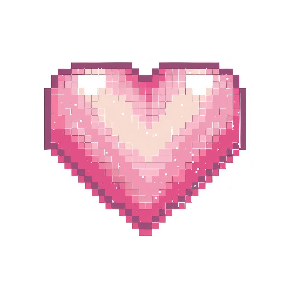 pink pixel heart animal shark | Free Photo Illustration - rawpixel