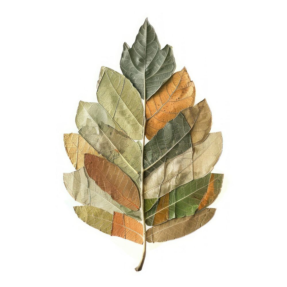 Colorful layered leaf illustration | Free Photo Illustration - rawpixel