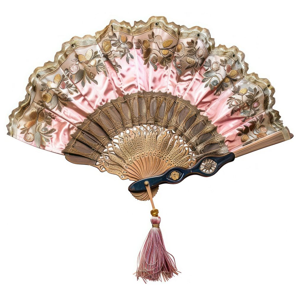 Elegant vintage floral hand fan | Free Photo - rawpixel