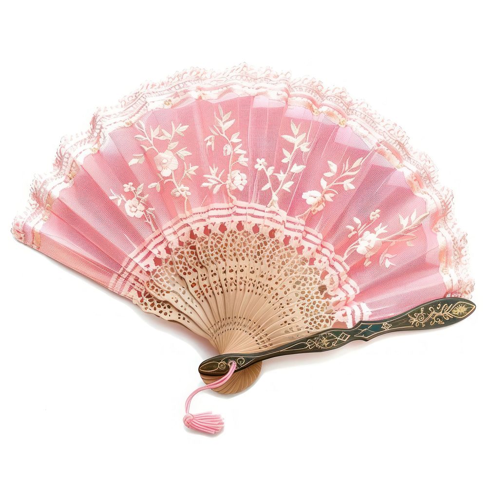 Elegant pink lace fan | Free Photo - rawpixel