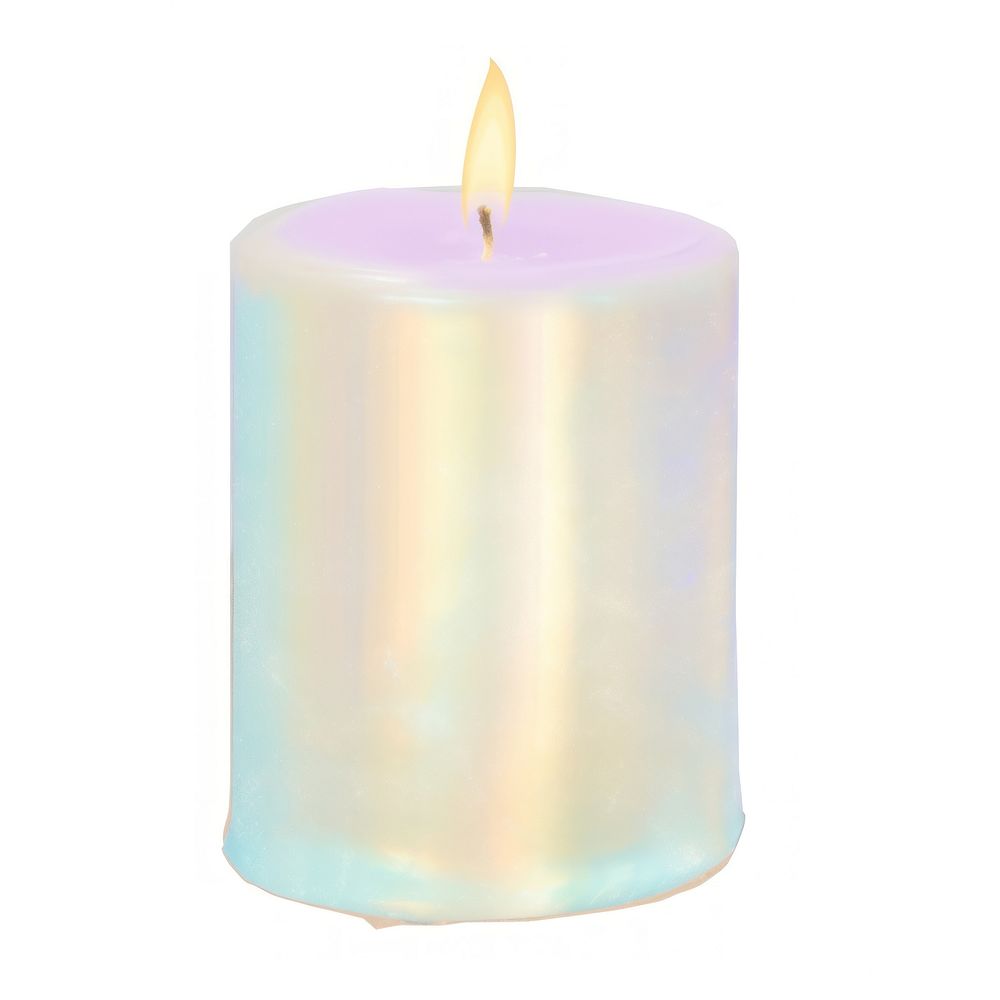 Iridescent candle with gentle flame | Free Photo - rawpixel
