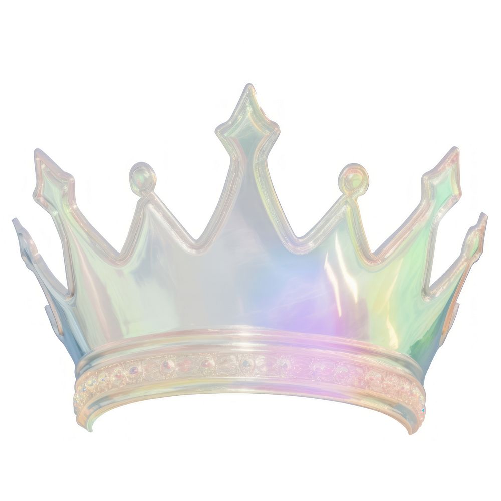 Holographic crown with iridescent shine | Free Photo - rawpixel