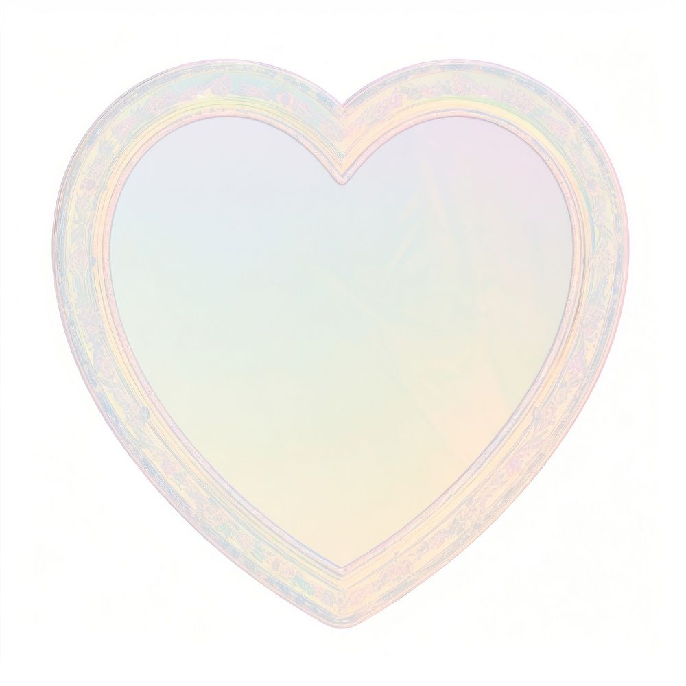 Iridescent heart-shaped mirror frame | Free Photo - rawpixel