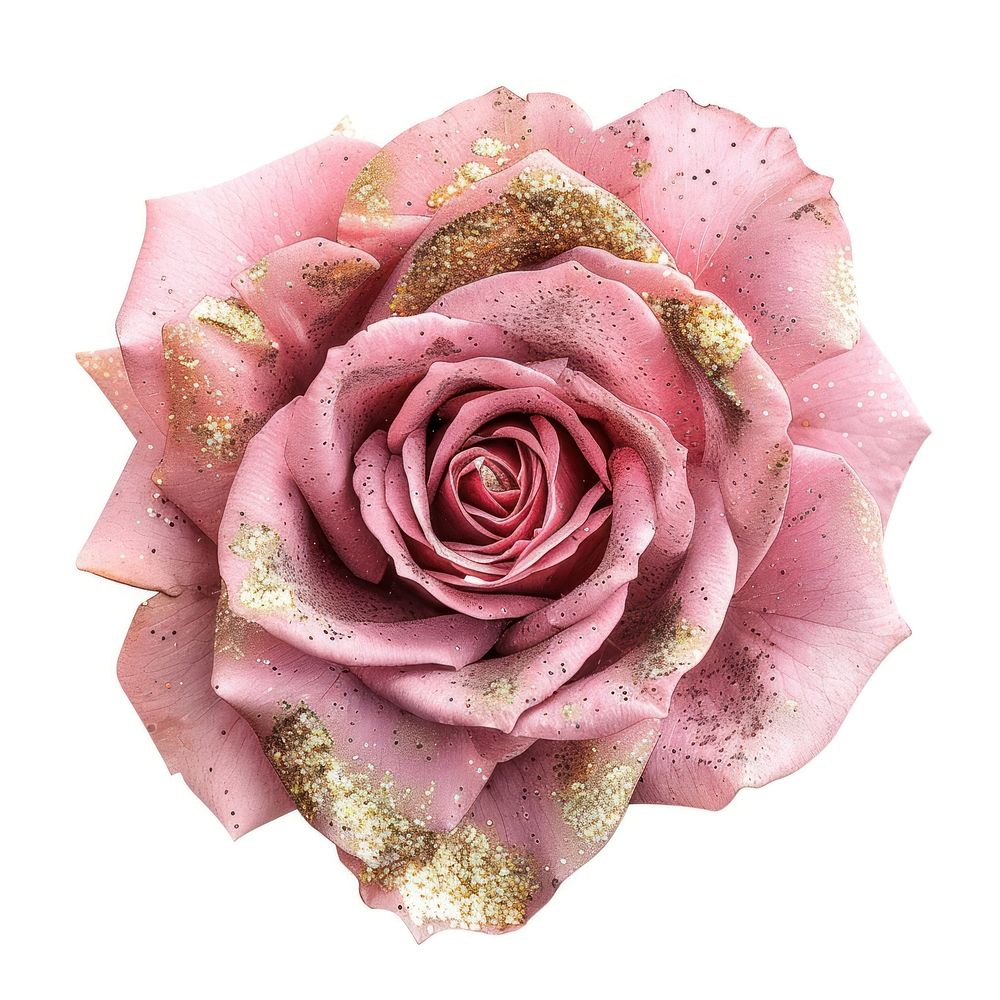 Elegant pink rose with glitter | Free Photo Illustration - rawpixel
