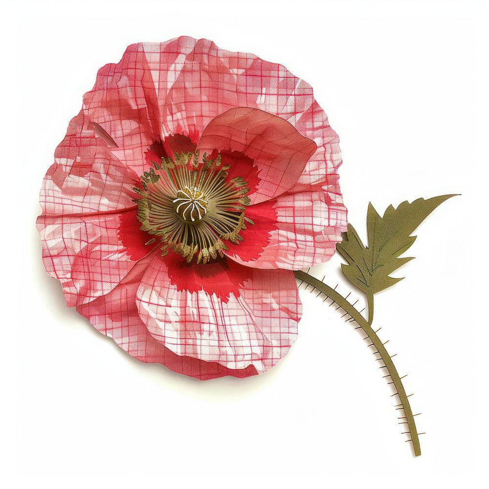 Handcrafted paper poppy flower | Free Photo Illustration - rawpixel