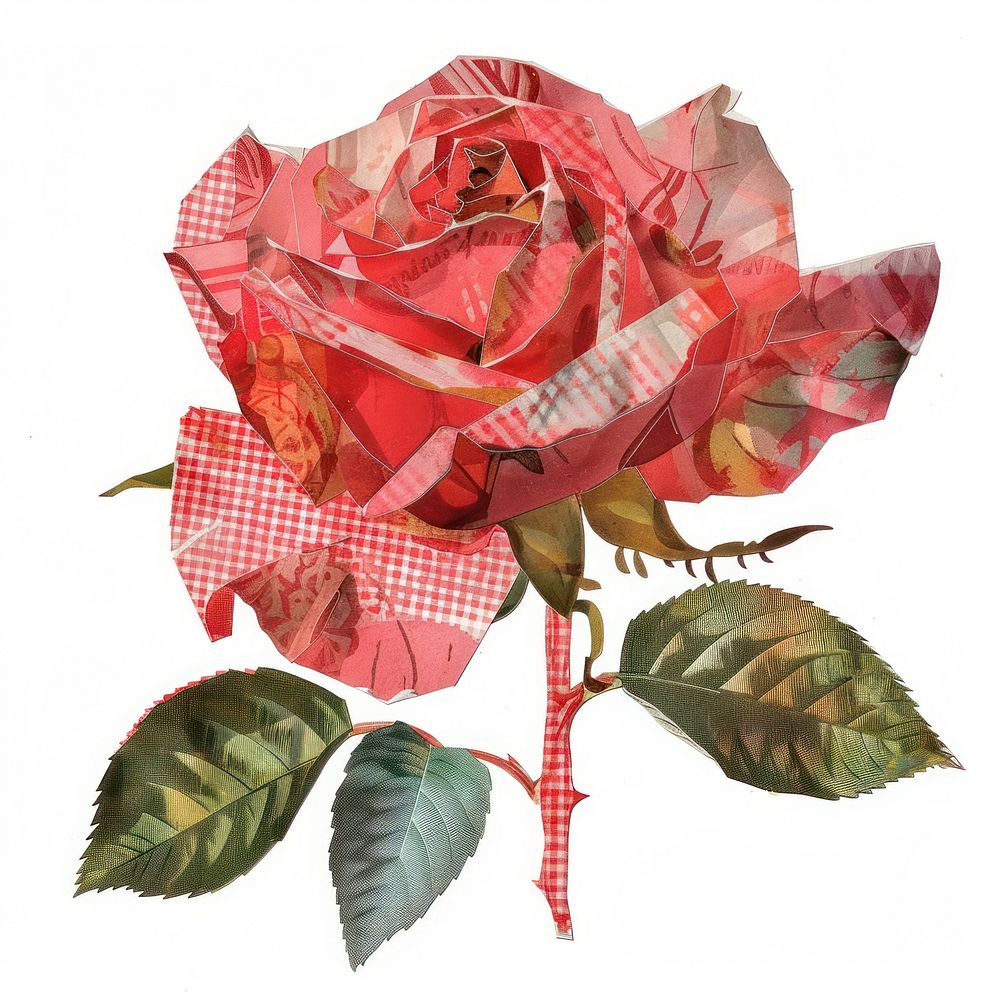 Artistic red rose illustration | Free Photo Illustration - rawpixel