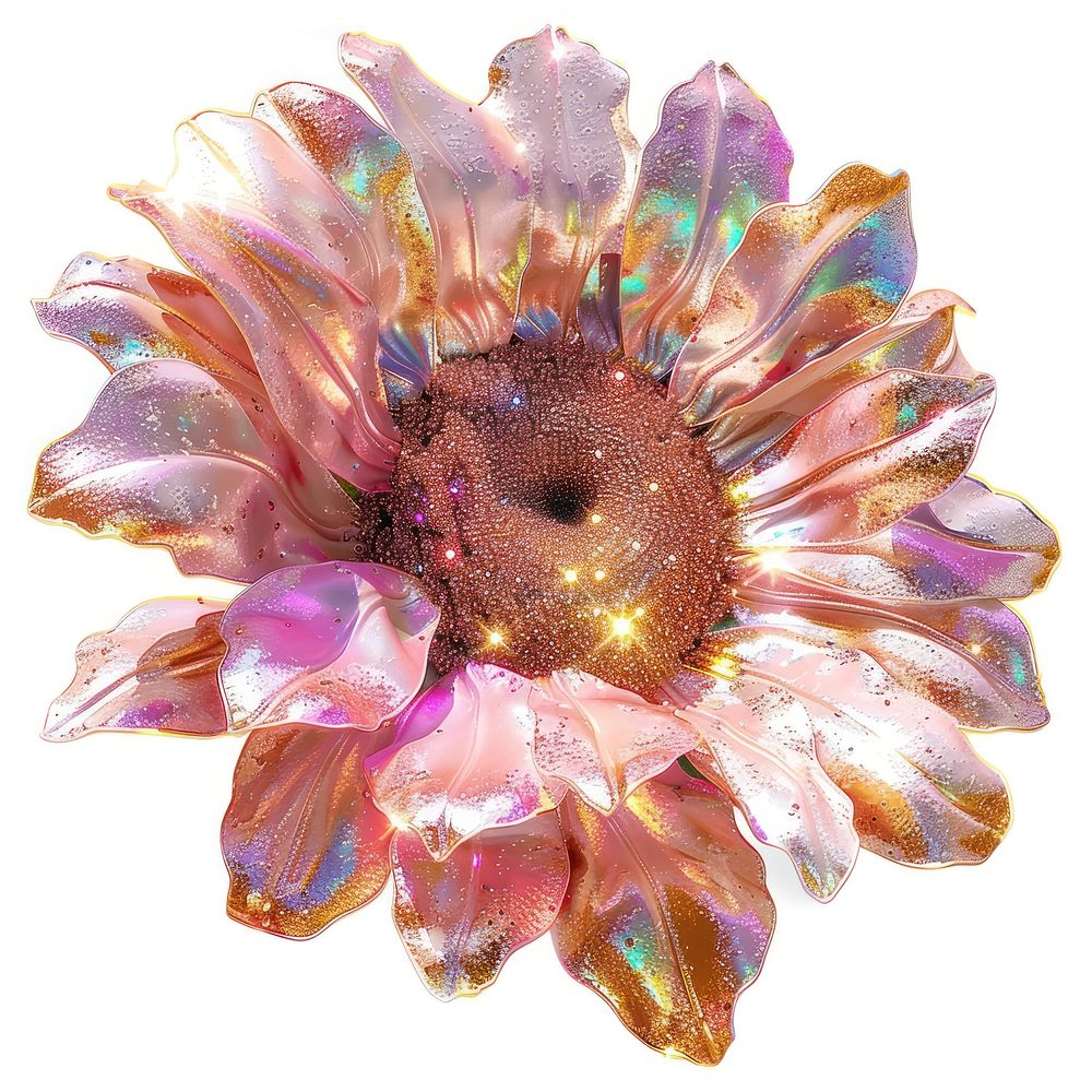 Iridescent sunflower with sparkling petals | Free Photo - rawpixel