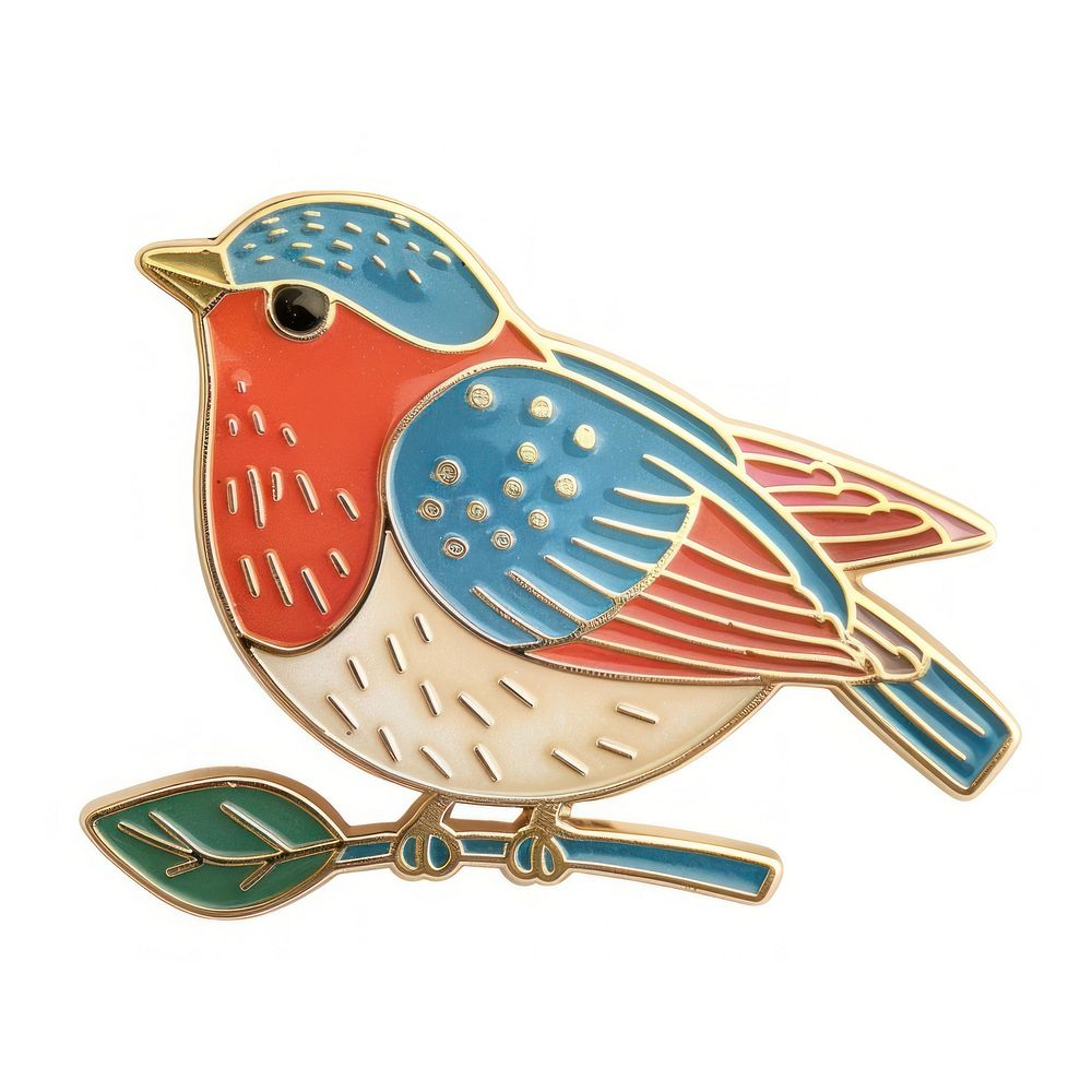 Colorful bird enamel pin | Free Photo - rawpixel