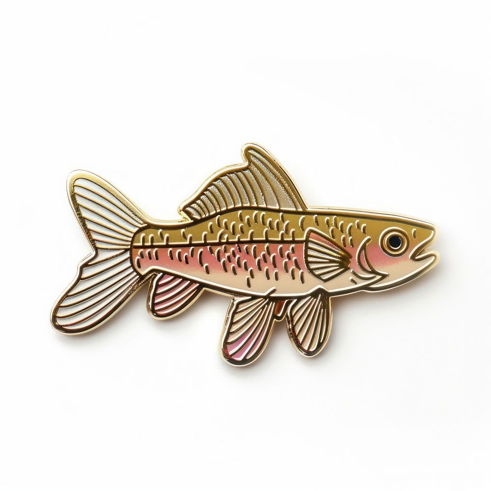 Colorful fish enamel pin | Free Photo - rawpixel