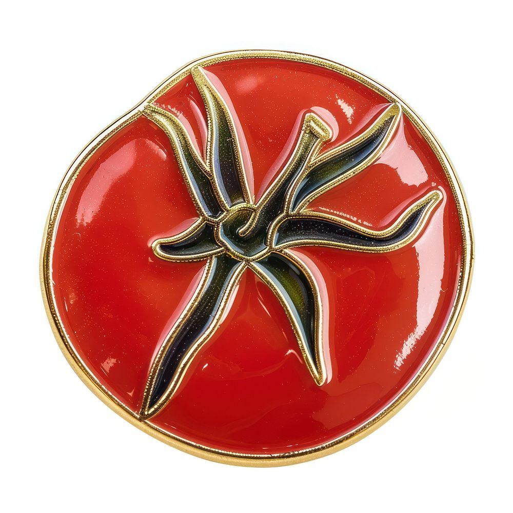 Shiny tomato pin accessory | Free Photo - rawpixel