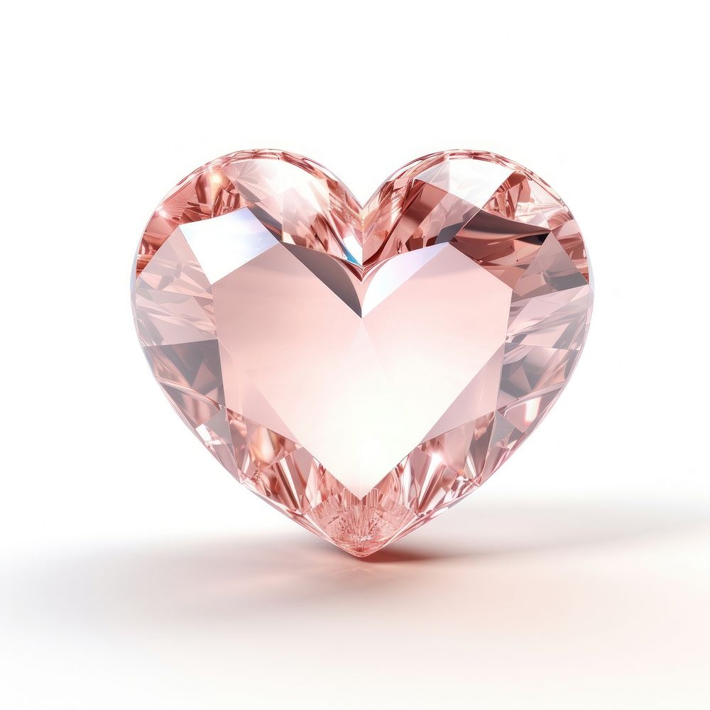 Sparkling pink heart gemstone | Free Photo - rawpixel