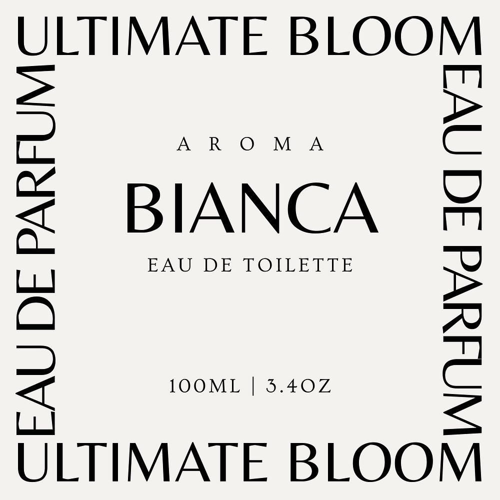 Perfume branding label template vector | Premium Vector Template - rawpixel