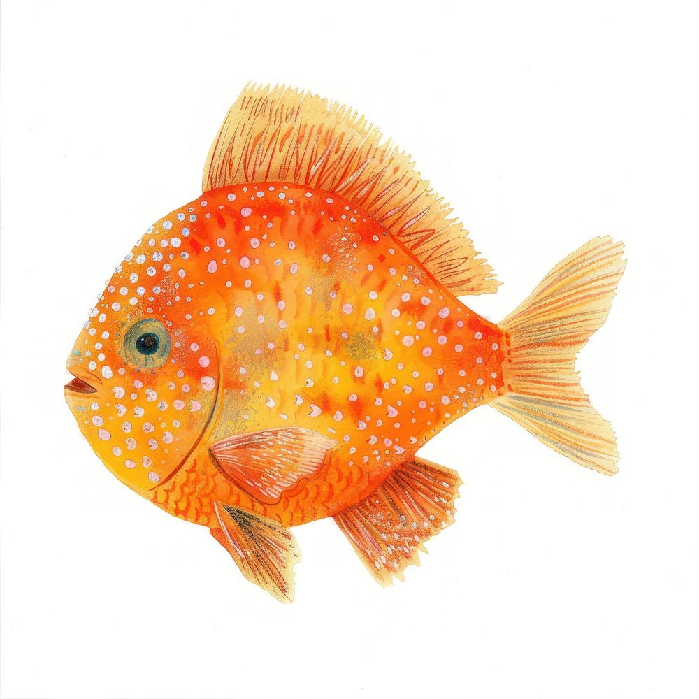 Sunfish goldfish animal sea life. | Free Photo Illustration - rawpixel