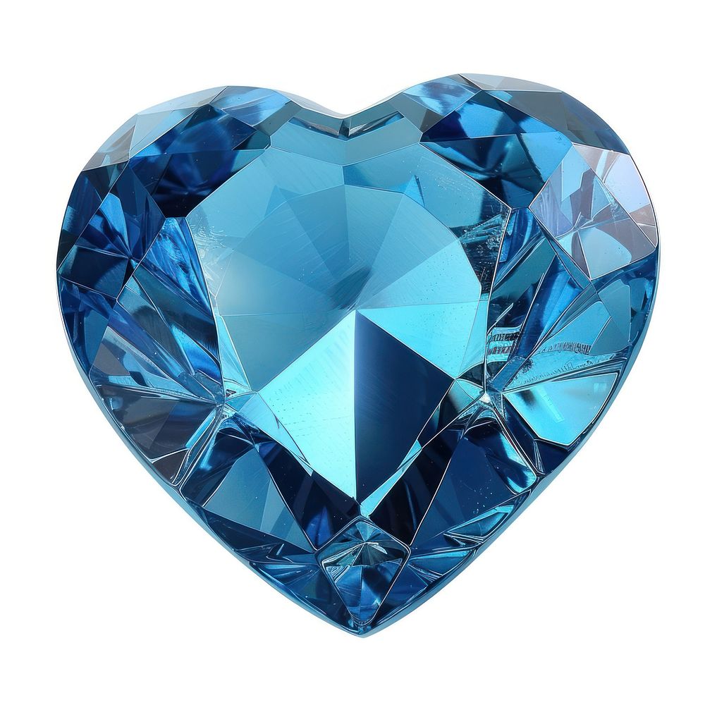 Blue heart-shaped crystal gem | Free Photo - rawpixel