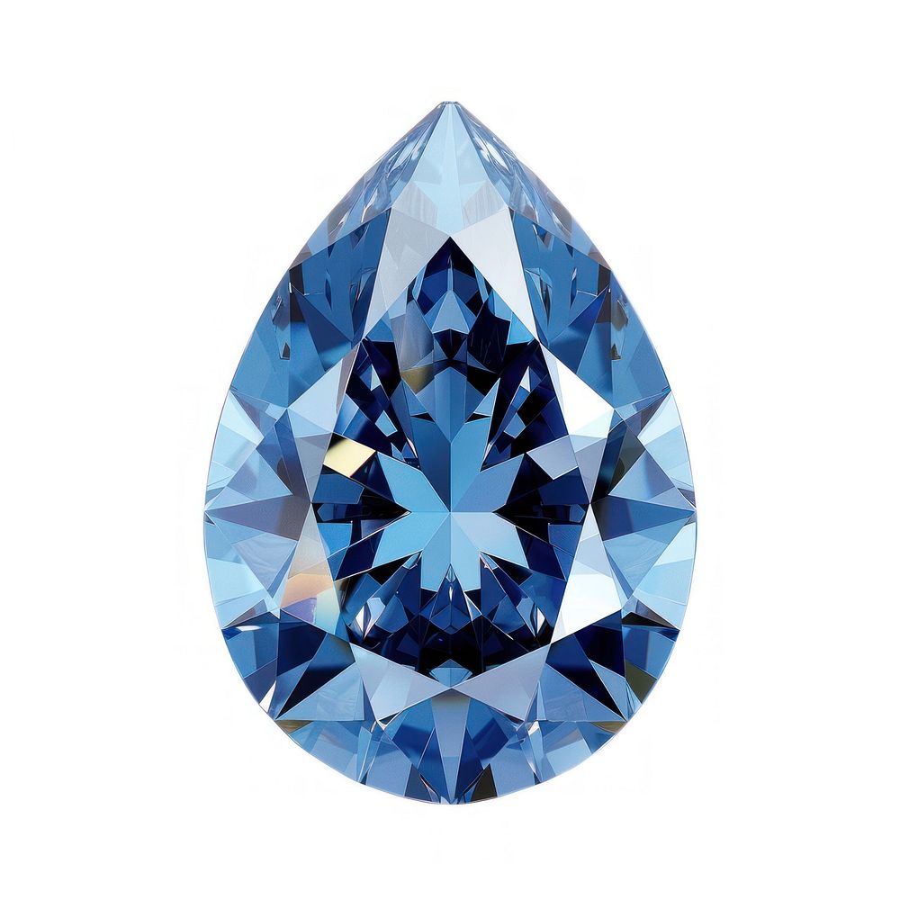 Radiant blue pear diamond | Free Photo - rawpixel