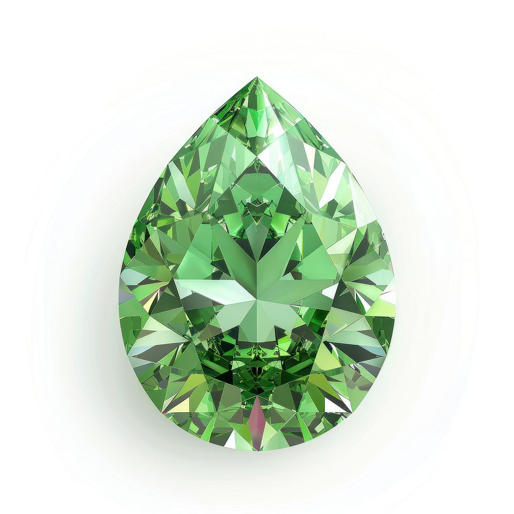 Green pear-shaped sparkling gemstone | Free Photo - rawpixel