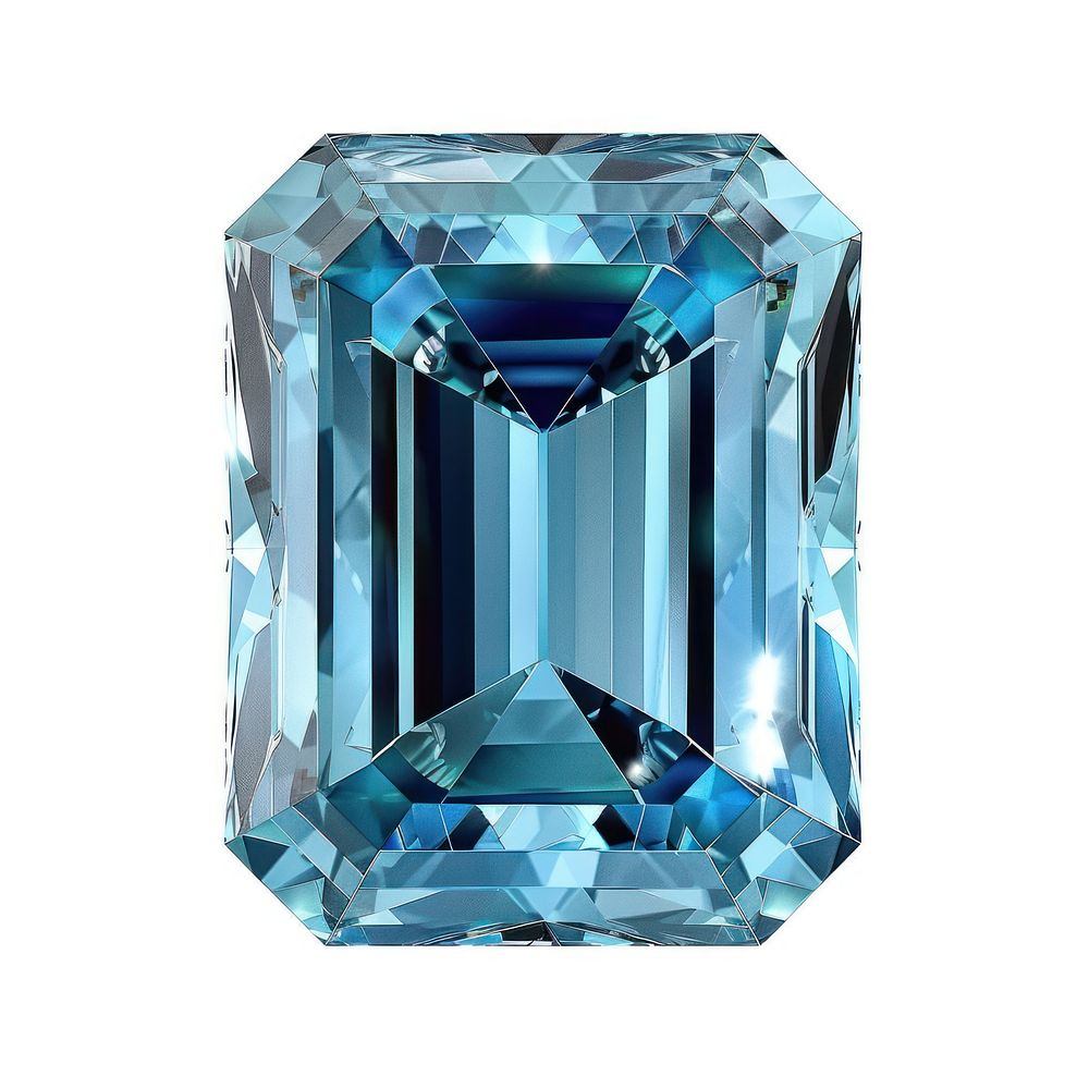 Elegant blue emerald-cut gemstone | Free Photo - rawpixel