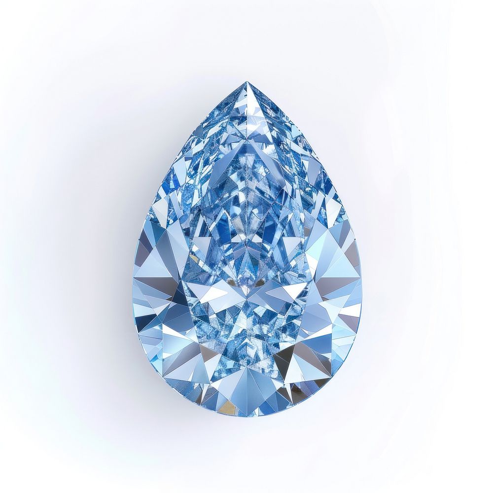 Brilliant blue pear-shaped diamond | Free Photo - rawpixel