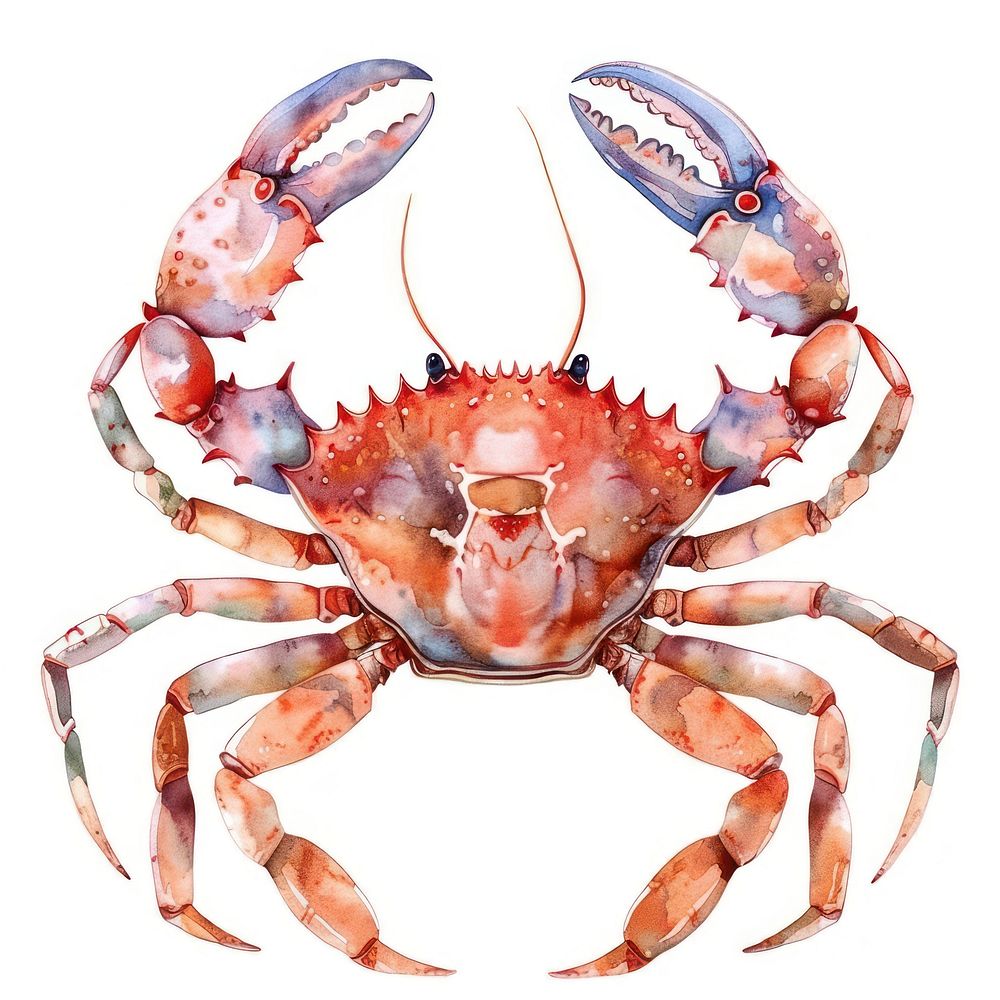 Colorful detailed crab illustration | Free Photo Illustration - rawpixel