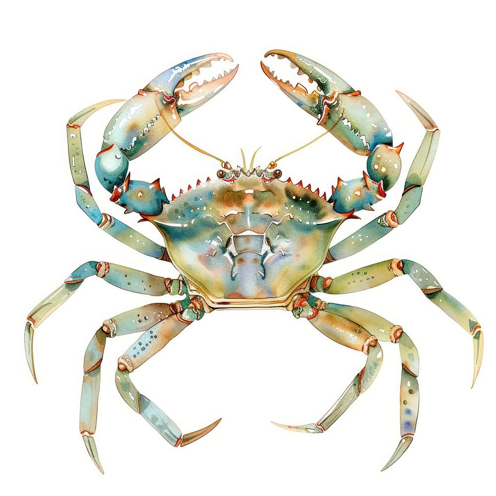 Colorful detailed crab illustration | Free Photo Illustration - rawpixel