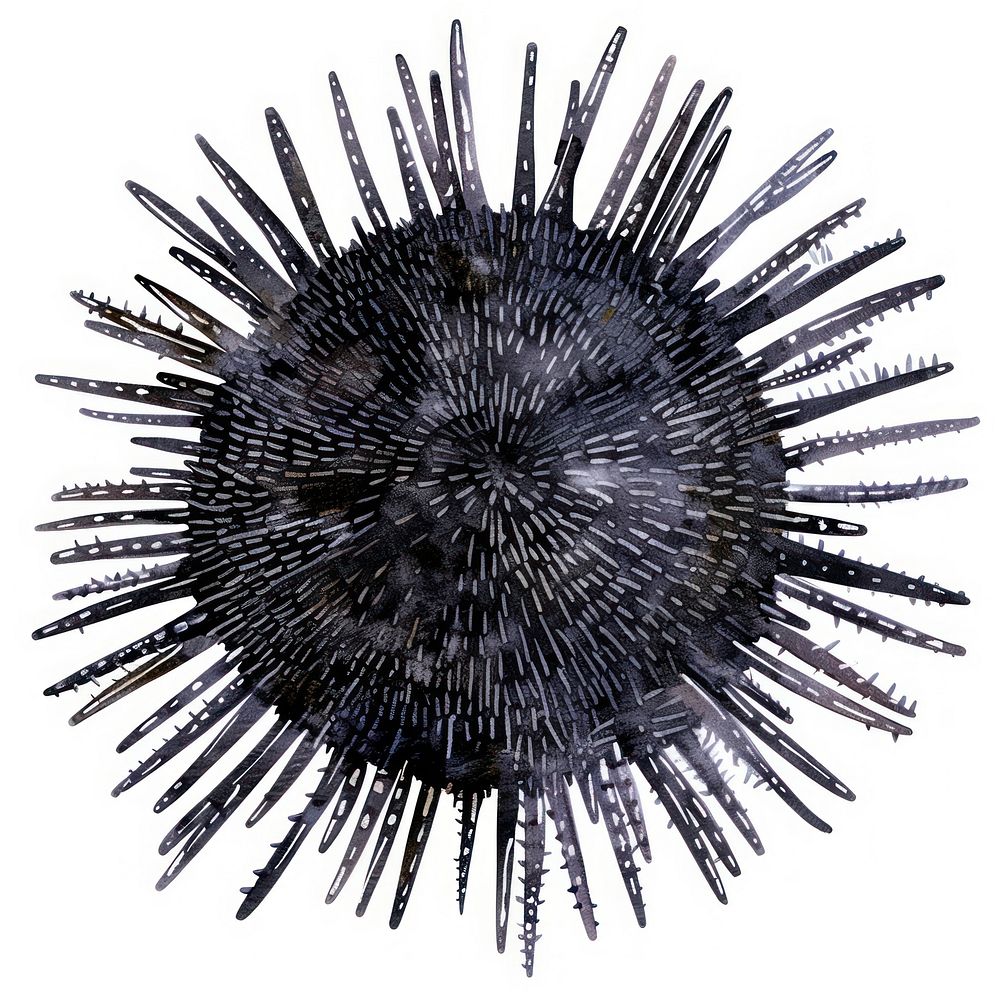 Abstract spiky black sphere illustration | Free Photo Illustration ...