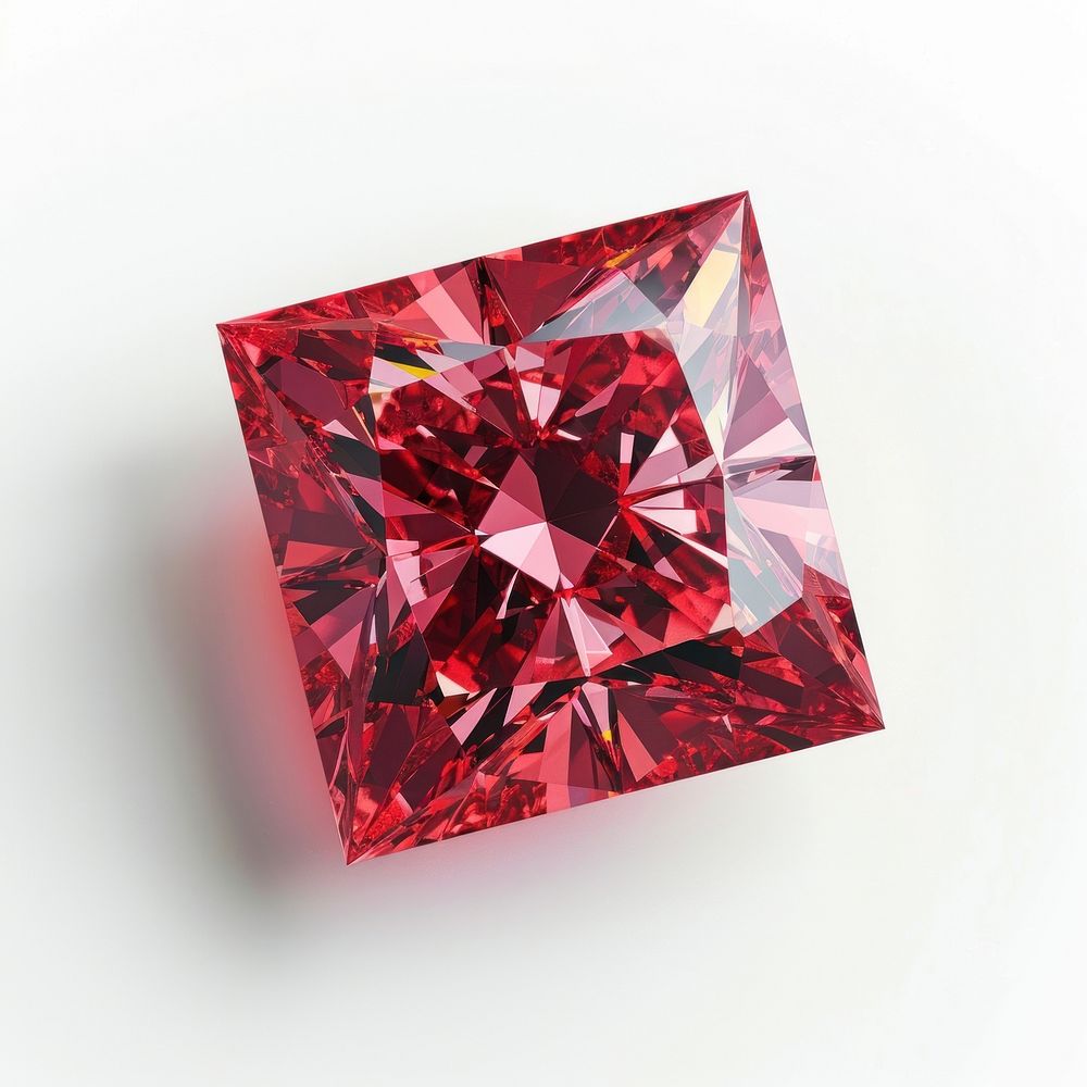 Radiant red square-cut gemstone | Free Photo - rawpixel