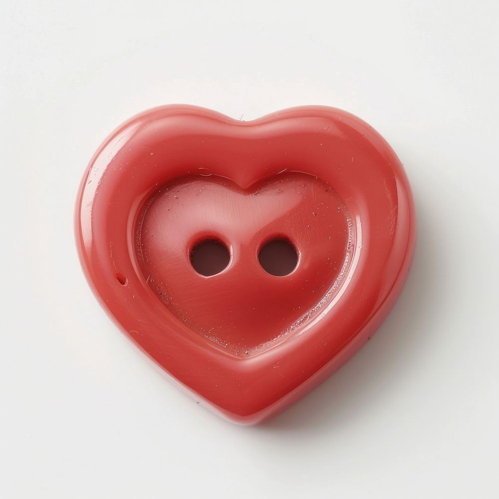 Red heart-shaped button design | Free Photo - rawpixel