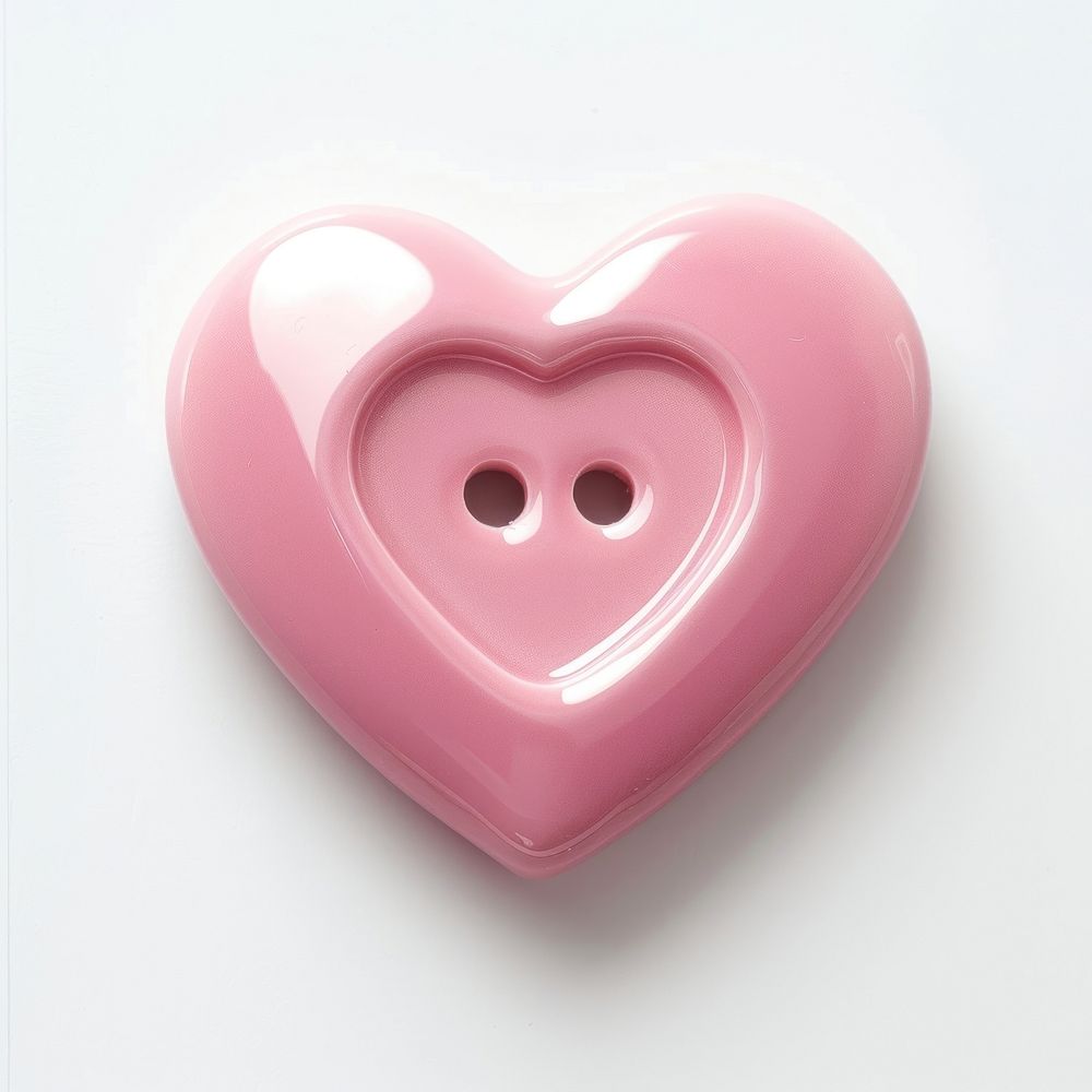 Pink heart-shaped button | Free Photo - rawpixel