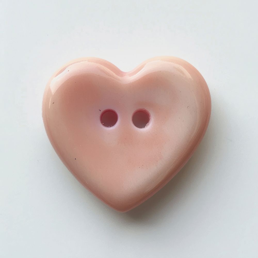 Heart-shaped pink button | Free Photo - rawpixel