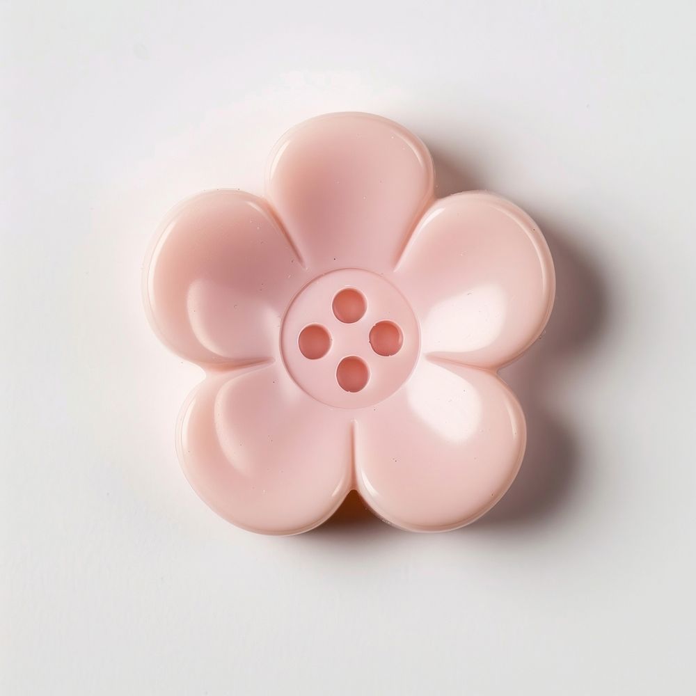Pink flower-shaped button design | Free Photo - rawpixel
