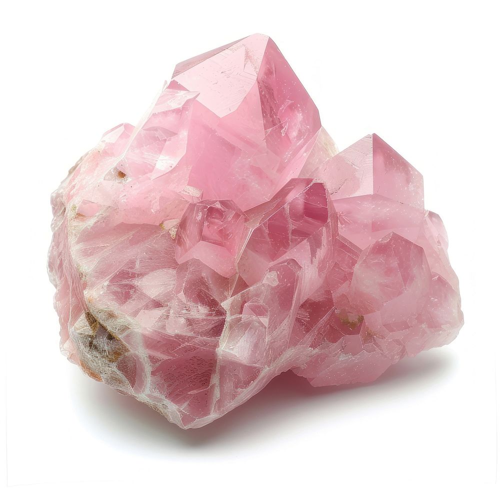Pink crystal quartz mineral rock | Free Photo - rawpixel