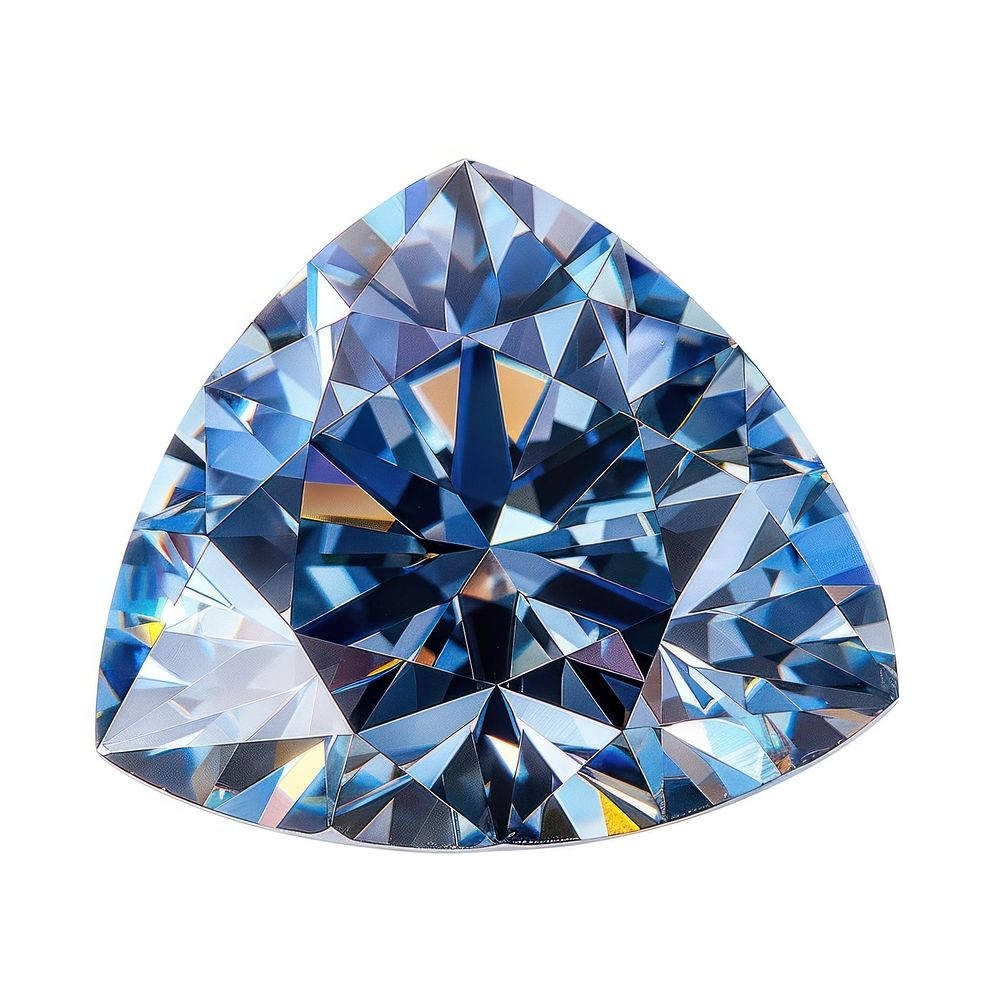 Brilliant blue triangular cut gemstone | Free Photo - rawpixel