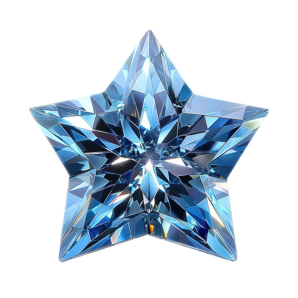 Sparkling blue crystal star | Free Photo - rawpixel